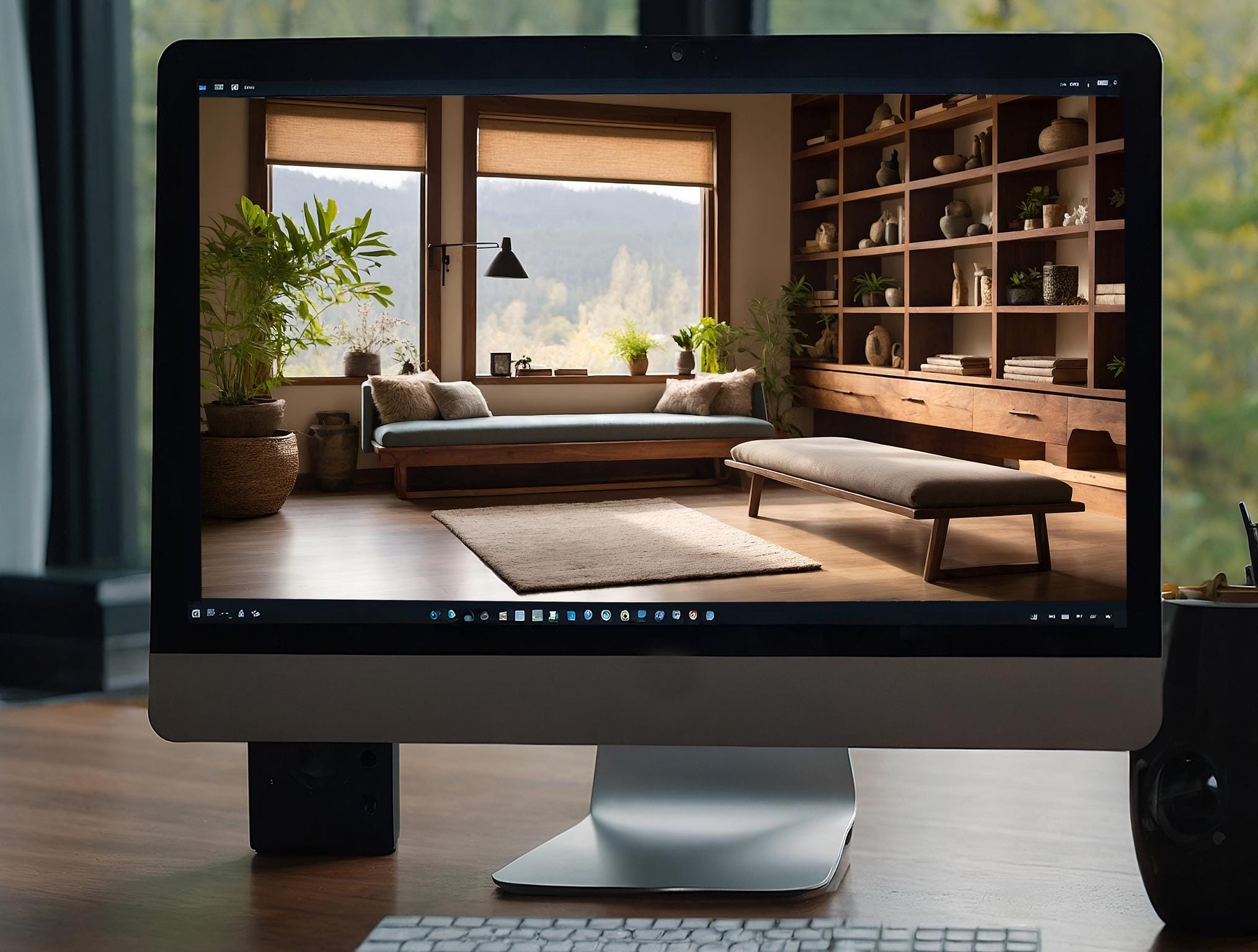 Bundle of Zen Calming Backgrounds for Zoom and MS Teams Meetings ...