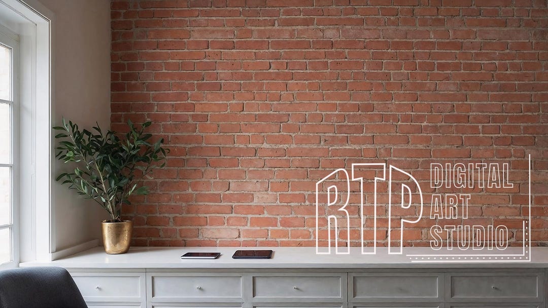 Minimalist Brick Wall Virtual Background for Zoom, MS Teams Meetings ...