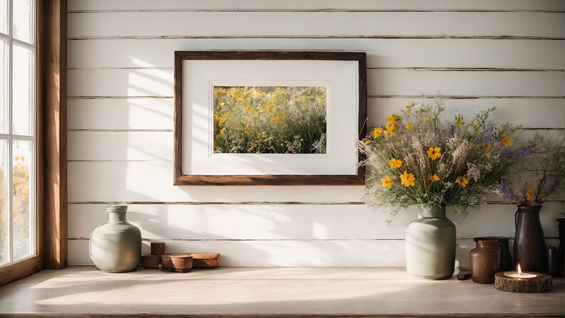 Spring Wildflower Cottagecore Zoom Background Virtual Meetings, Boho ...