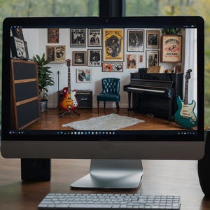 Virtual Background for Zoom Meetings, Rock N Roll Studio Background for ...