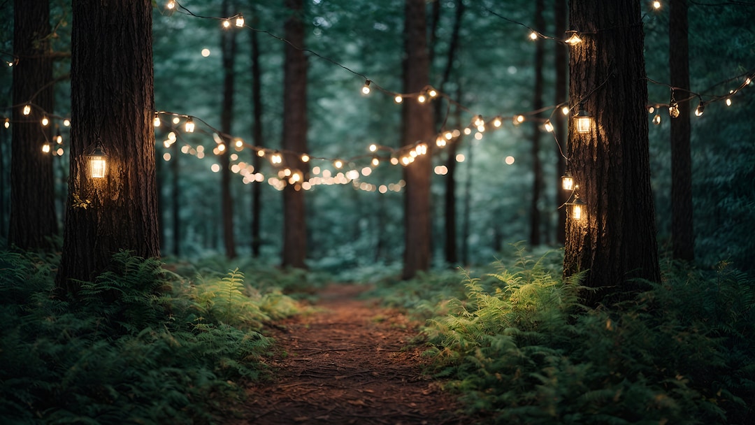 Virtual Background Enchanted Forest for Online Meetings, Fantasy ...