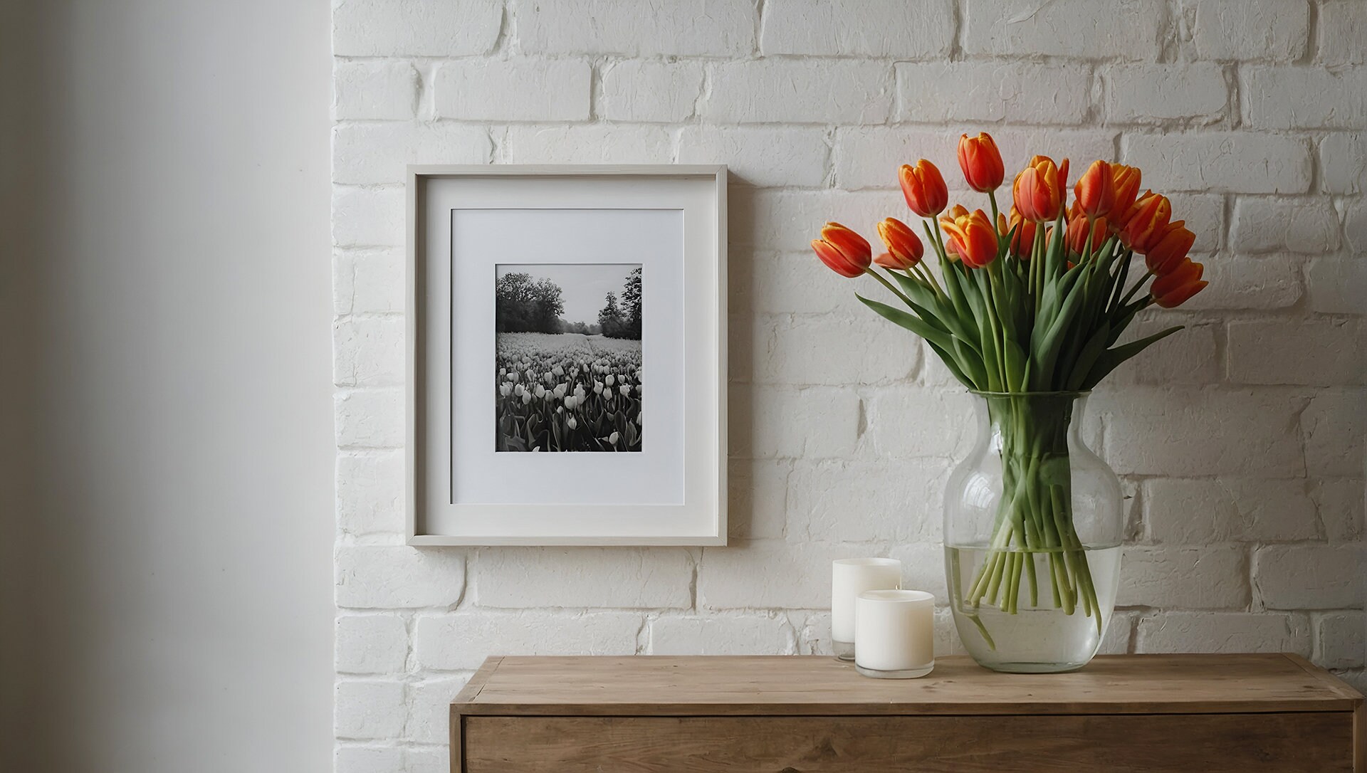 Spring Tulips Farmhouse Cottagecore Zoom Background for Virtual ...