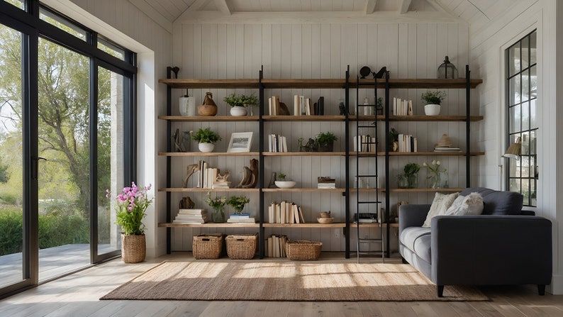 Bundle of Five Spring Farmhouse Zoom Backgrounds, Virtual Meetings ...