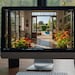 Backyard Flower Garden Zoom Background, Natural Virtual Spring Home ...