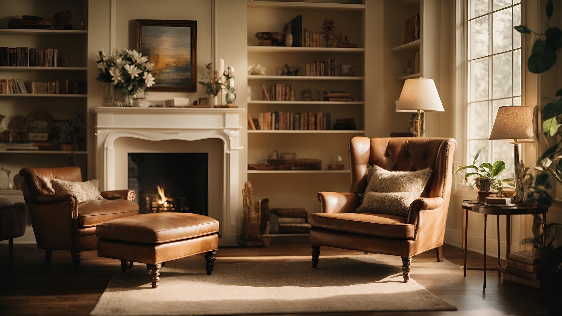 Zoom Background for Virtual Meetings, Magnolia Farmhouse Office ...