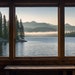 Lake View Zoom Background Virtual Office for Meetings, Cozy Cabin ...