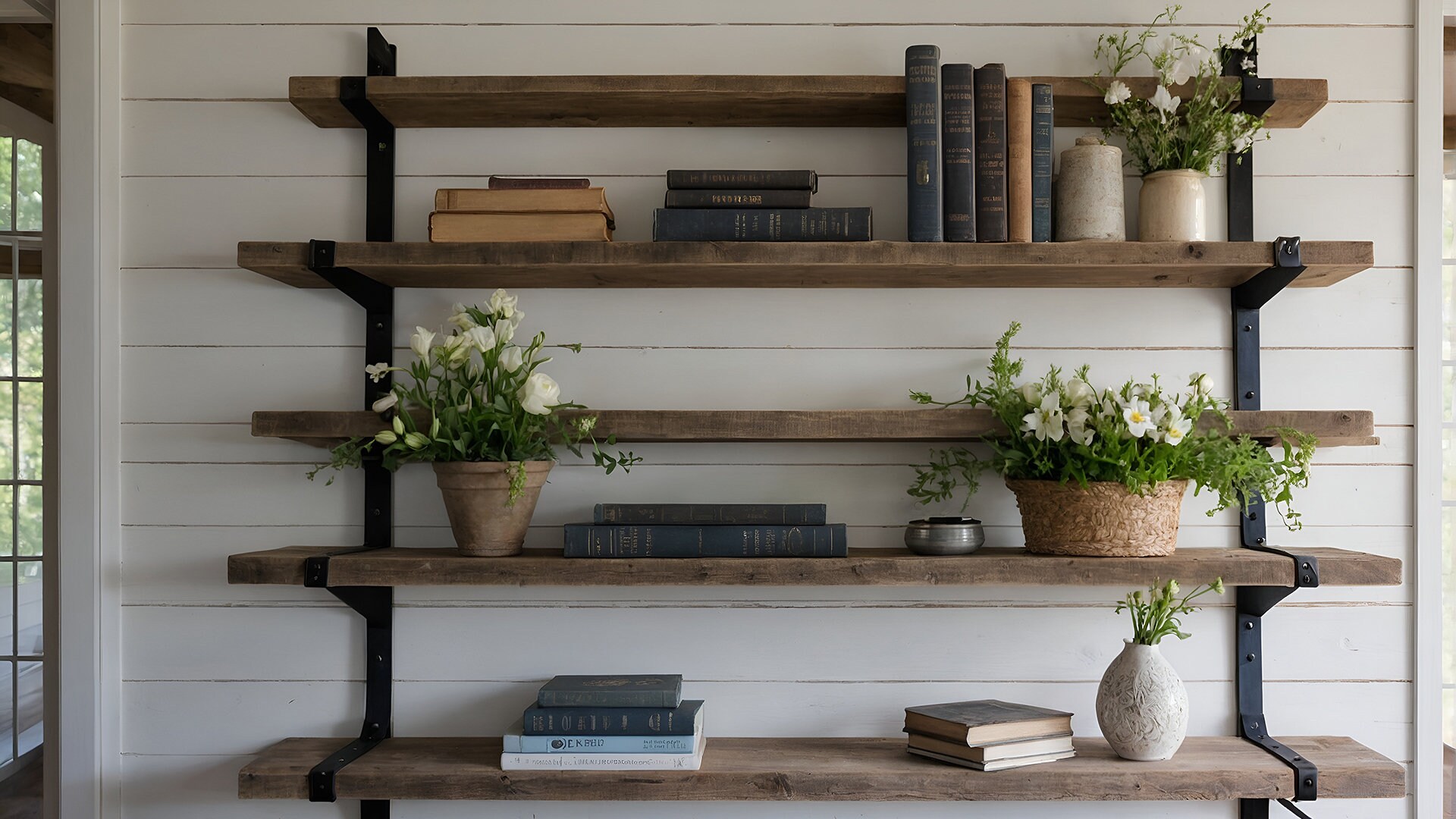 Spring Wildflower Farmhouse Zoom Background for Virtual Meetings, Boho ...