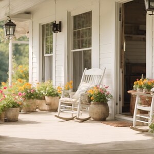 Bundle of Zoom Background Porch Scenes Four Seasons for Meetings ...