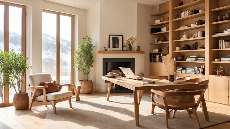 Neutral Background for Zoom and MS Teams Meetings, Modern Office ...