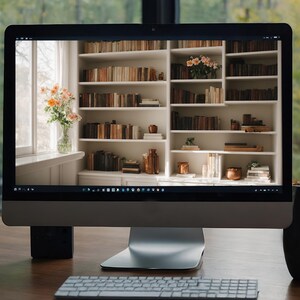 Spring Wildflower Cottagecore Zoom Home Office Background for Virtual ...