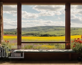 Virtual Background for Zoom Meetings, Winter Window Background for Zoom ...