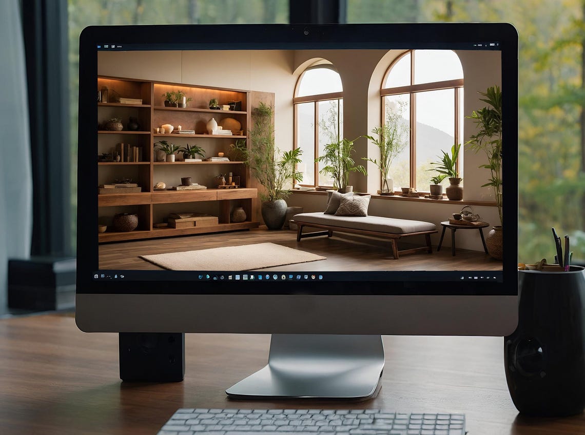 Bundle of Zen Calming Backgrounds for Zoom and MS Teams Meetings ...