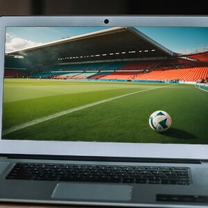 Virtual Zoom Background Soccer Pitch, Football Sports Backdrop for Zoom ...