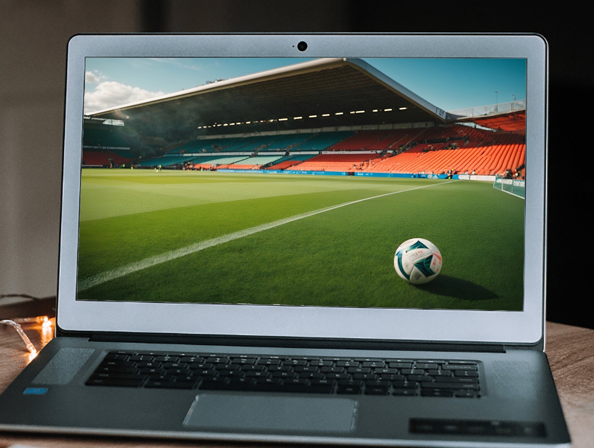 Virtual Zoom Background Soccer Pitch, Football Sports Backdrop for Zoom ...