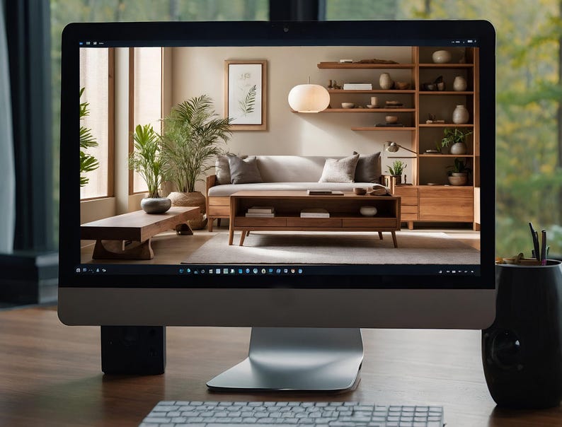 Bundle of Zen Calming Backgrounds for Zoom and MS Teams Meetings ...