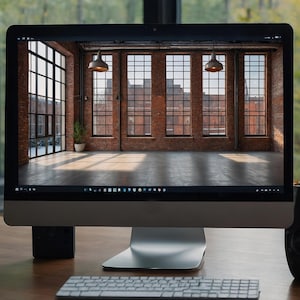 Minimalist Brick Wall Virtual Background for Zoom, MS Teams Meetings ...