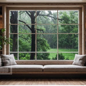 Winter Zoom Background Raindrops on the Window Virtual Office for ...