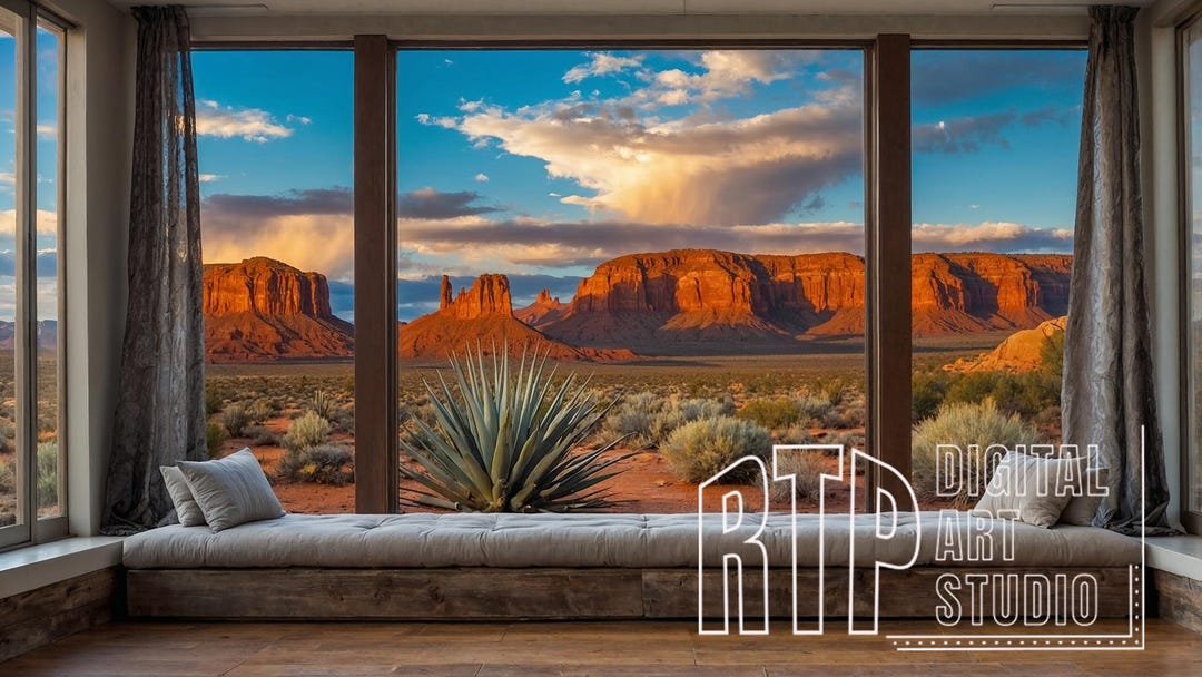 Southwestern Landscape Teams Background, Zoom, Webex, Skype Meetings ...