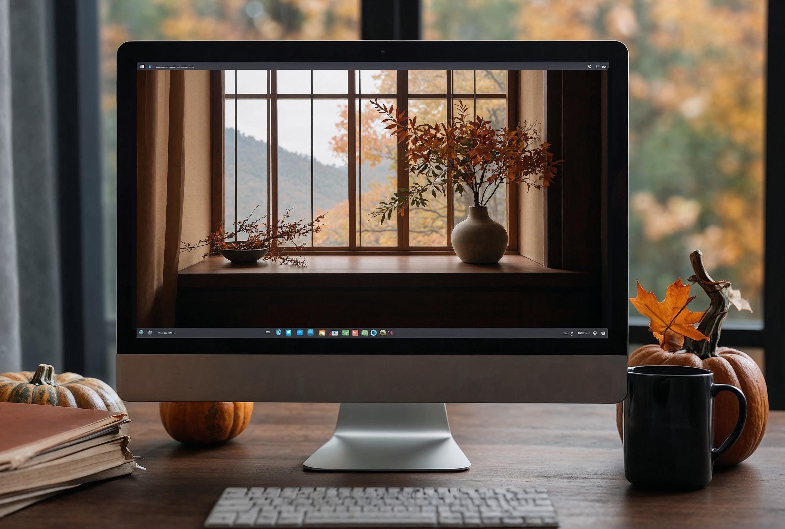 Japandi Wabi Sabi Virtual Background for Zoom Meetings, Calming ...