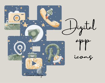 Space Themed App Icons - Etsy