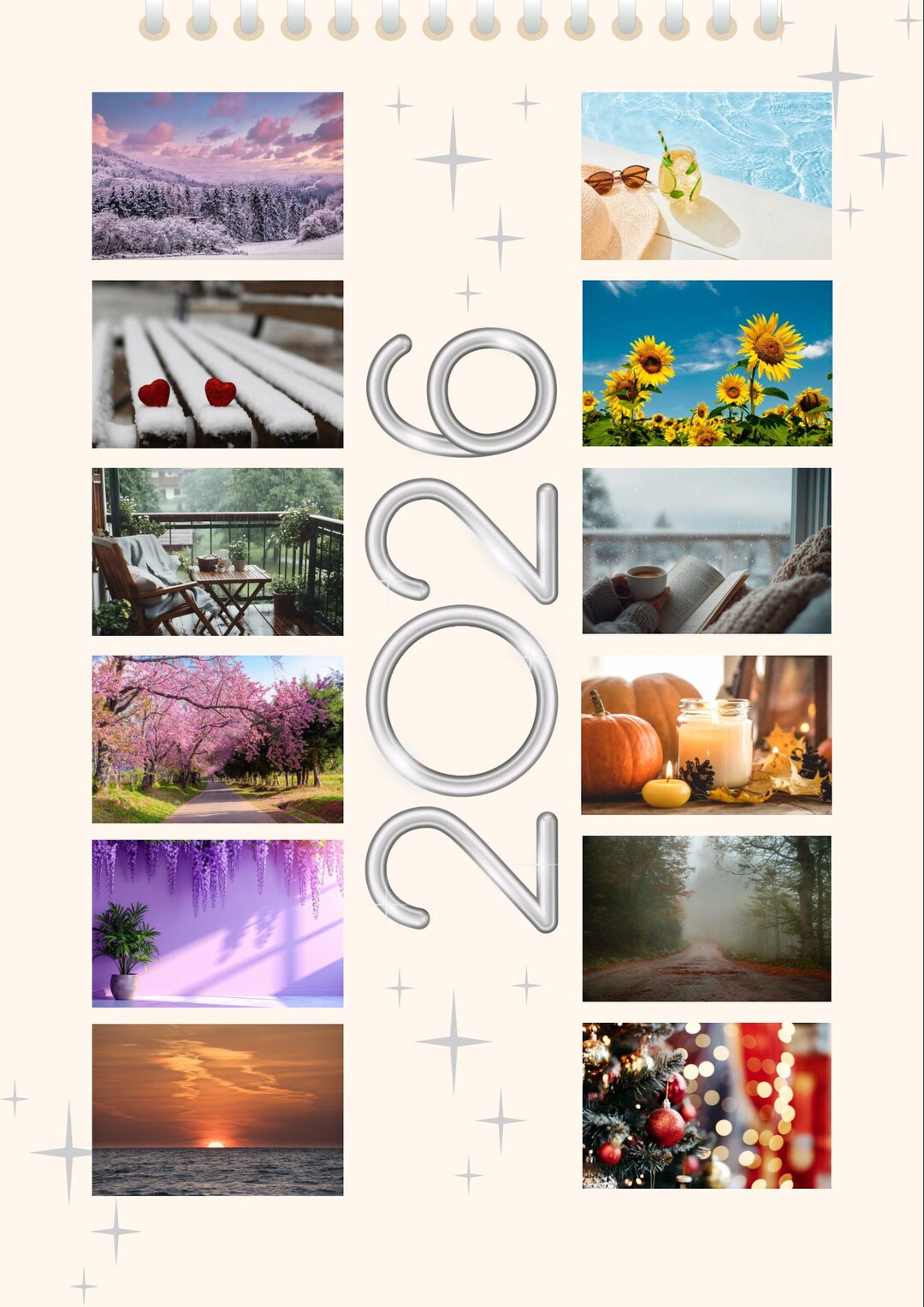 2026 Monthly Calendar | Minimal Aesthetic Digital Planner | Goodnotes ...