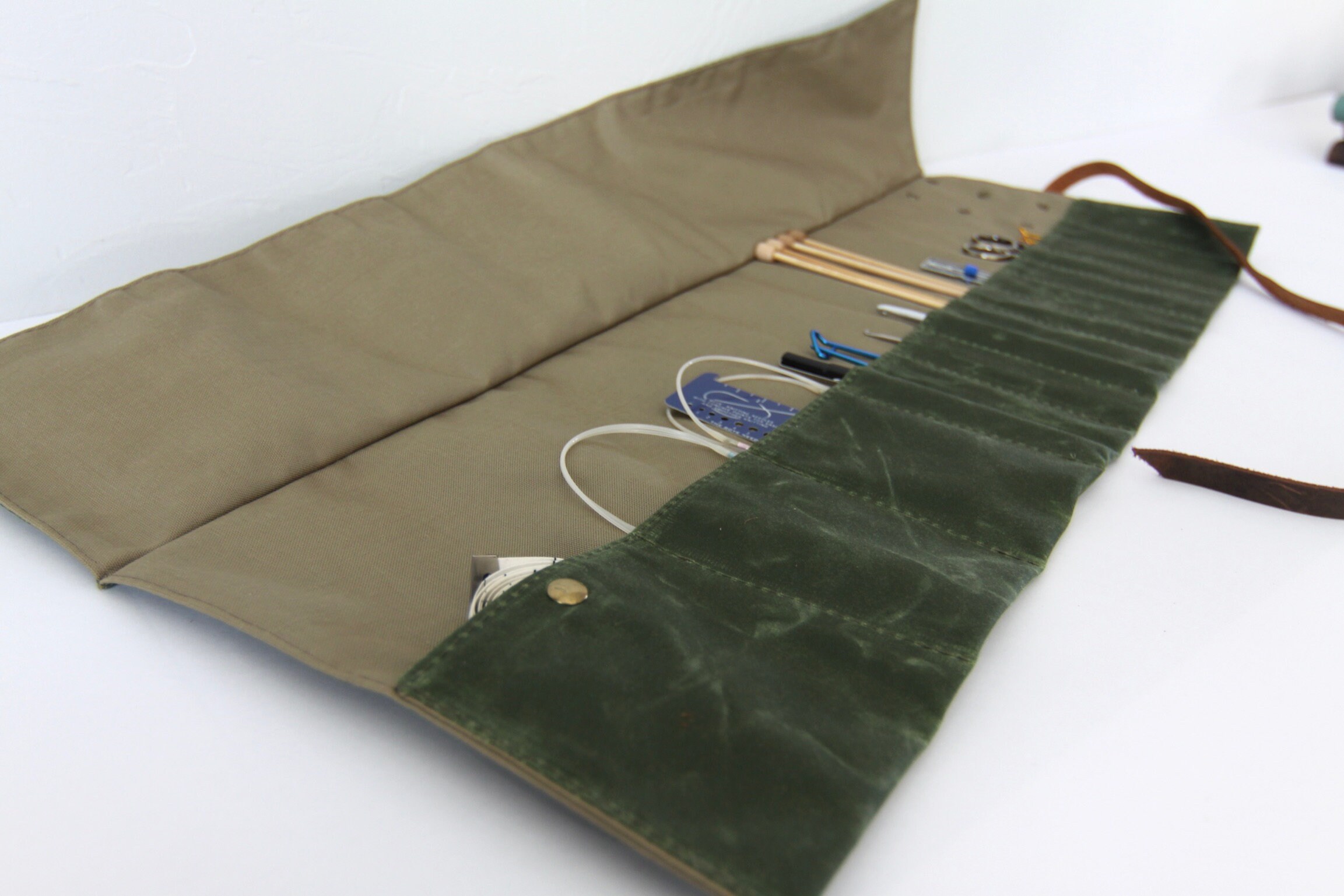 Organic Waxed Canvas Tool Wrap Roll - Etsy
