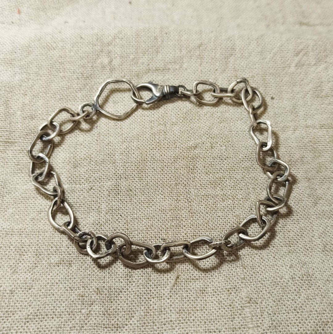 925 Pure Silver Chain Bracelet for Men. Men's Chain - Etsy