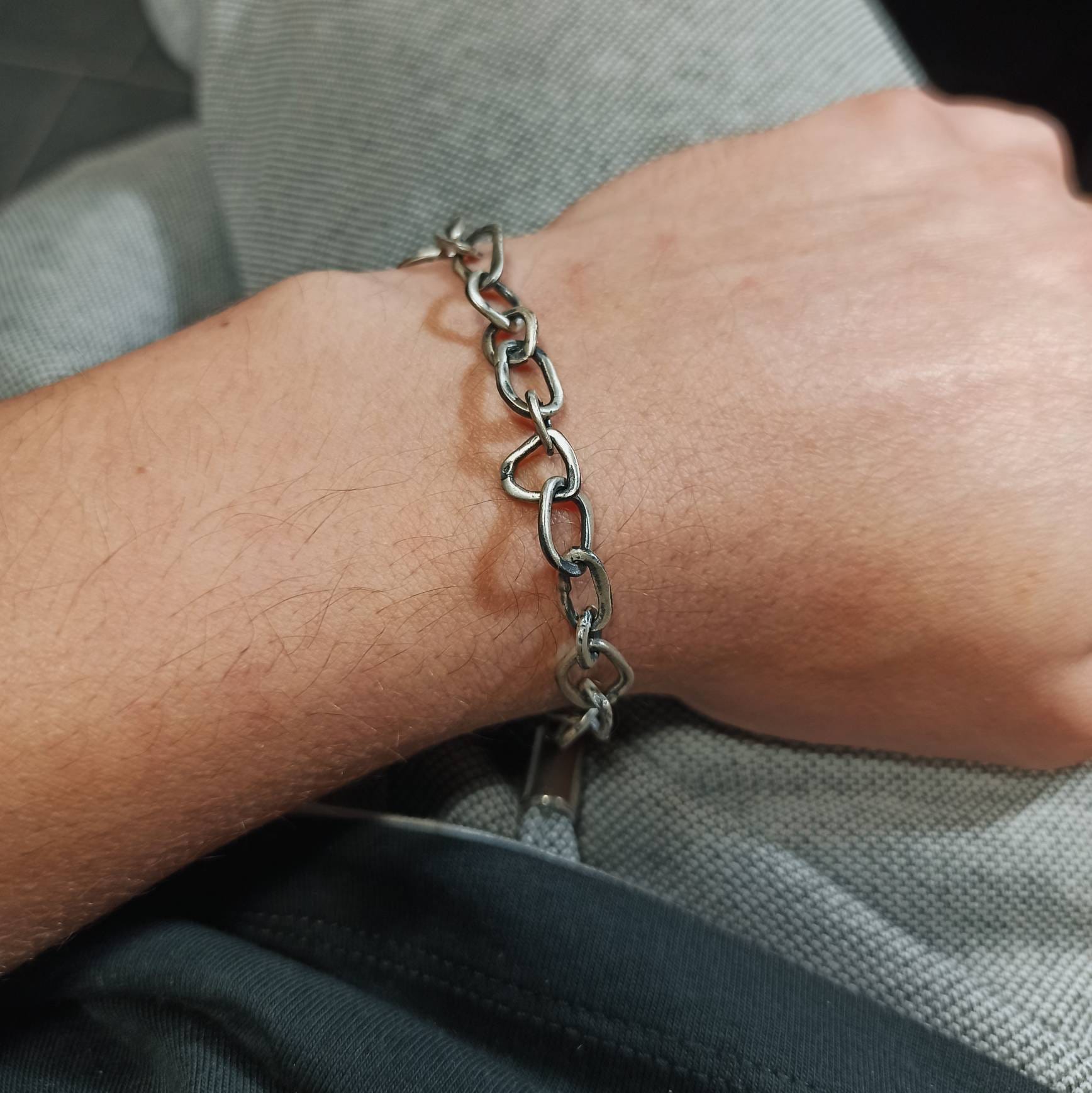 925 Pure Silver Chain Bracelet for Men. Men's Chain - Etsy