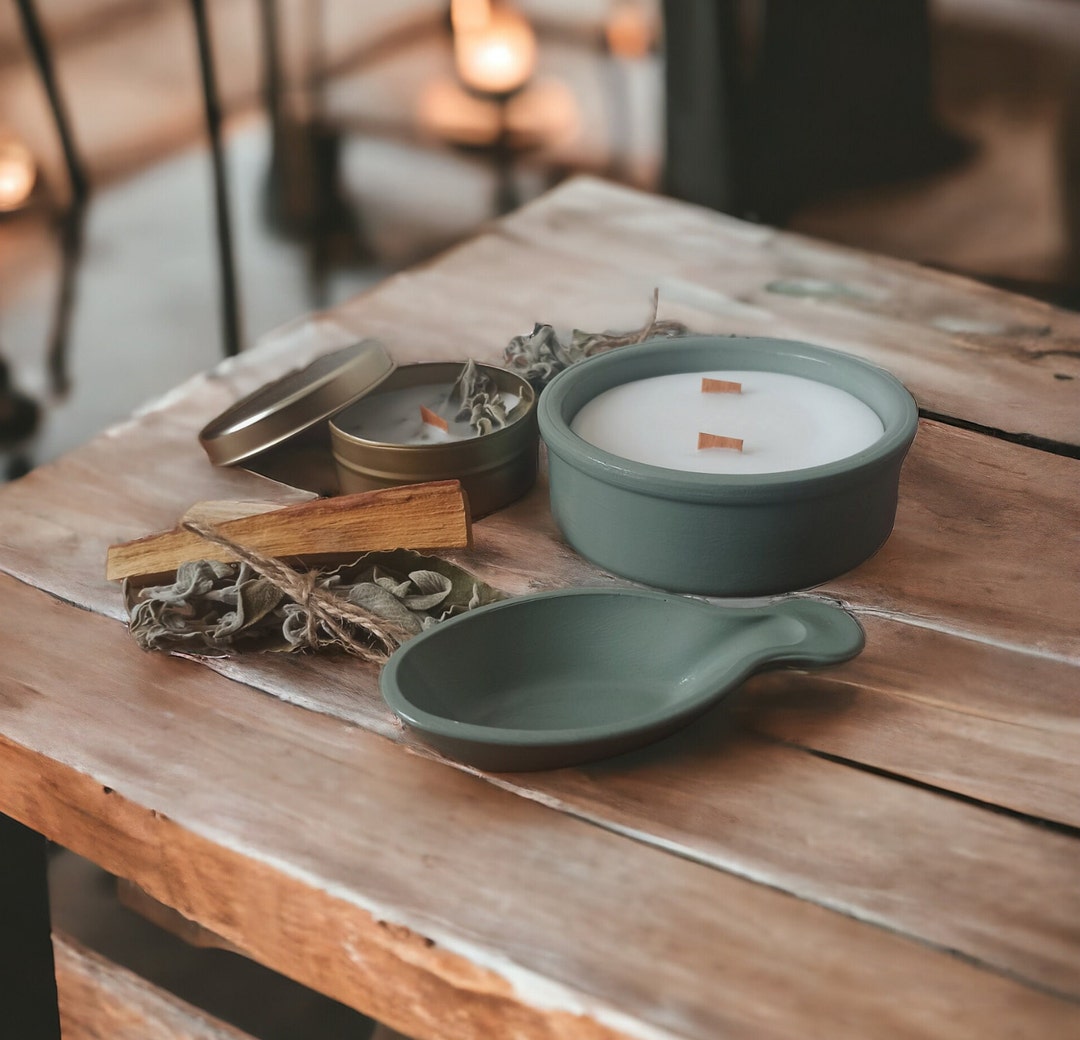 Sage Green Candle and Incense Set,gift Box,candle Set,incense Set,palo ...
