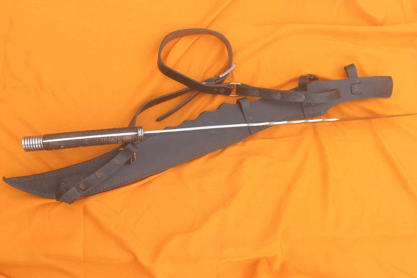 24inch Long Blade Viking Sword Tactical Hand Made Blade Traditional ...