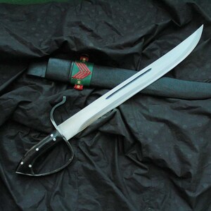 19-inch Long Custom Blade Machete Celaver Full Tang Handle Handmade ...