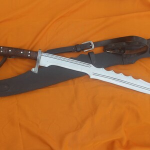 24"inch Long Blade Viking Sword | Tactical Hand Made Blade ...