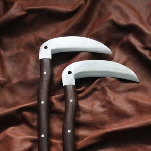 7-inch Long Blade Kama Farmer Traditional Okinawan Full Tang Handle ...