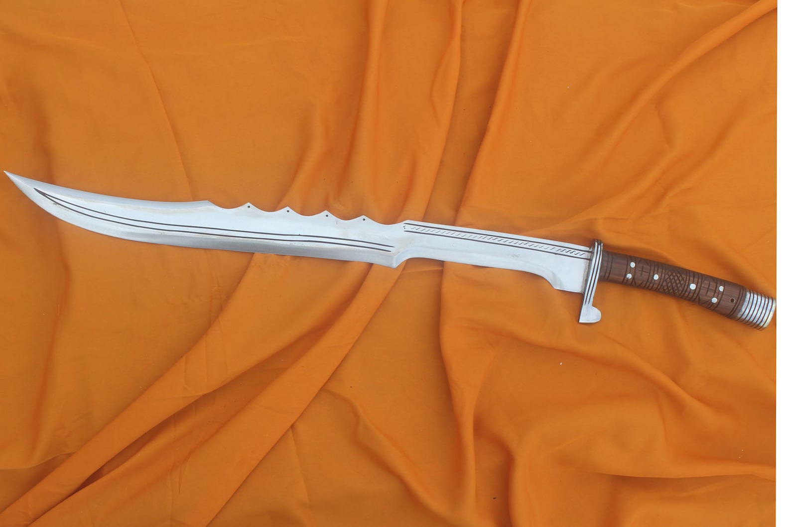 24inch Long Blade Viking Sword Tactical Hand Made Blade Traditional ...