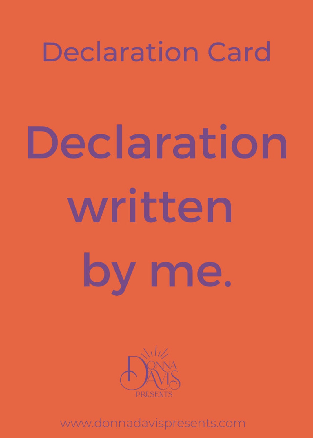 Declaration Cards - Etsy