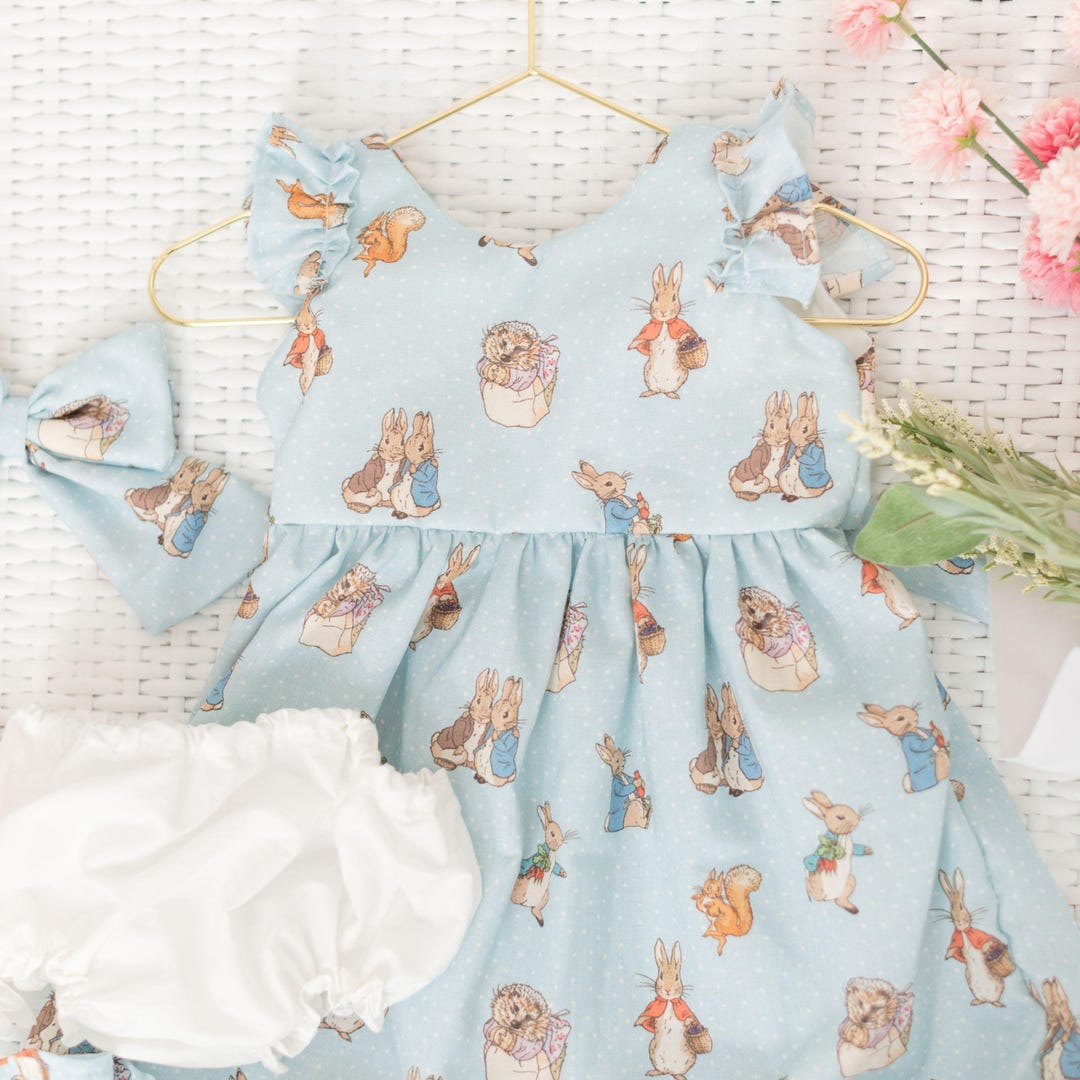 9-12 Month Peter Rabbit Dress Baby Easter Dress for Girls Bunny Easter ...