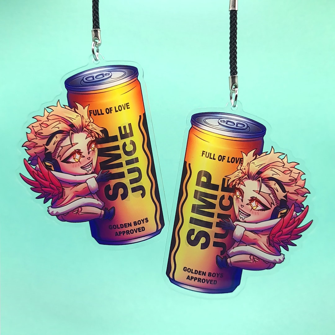 Chibi Hawks『simp Juice』keigo Takami / MHA / Acrylic Keychain - Etsy