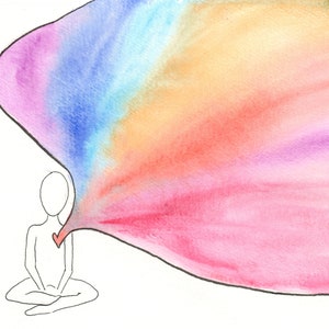 Heart and Soul Watercolor Print - Etsy