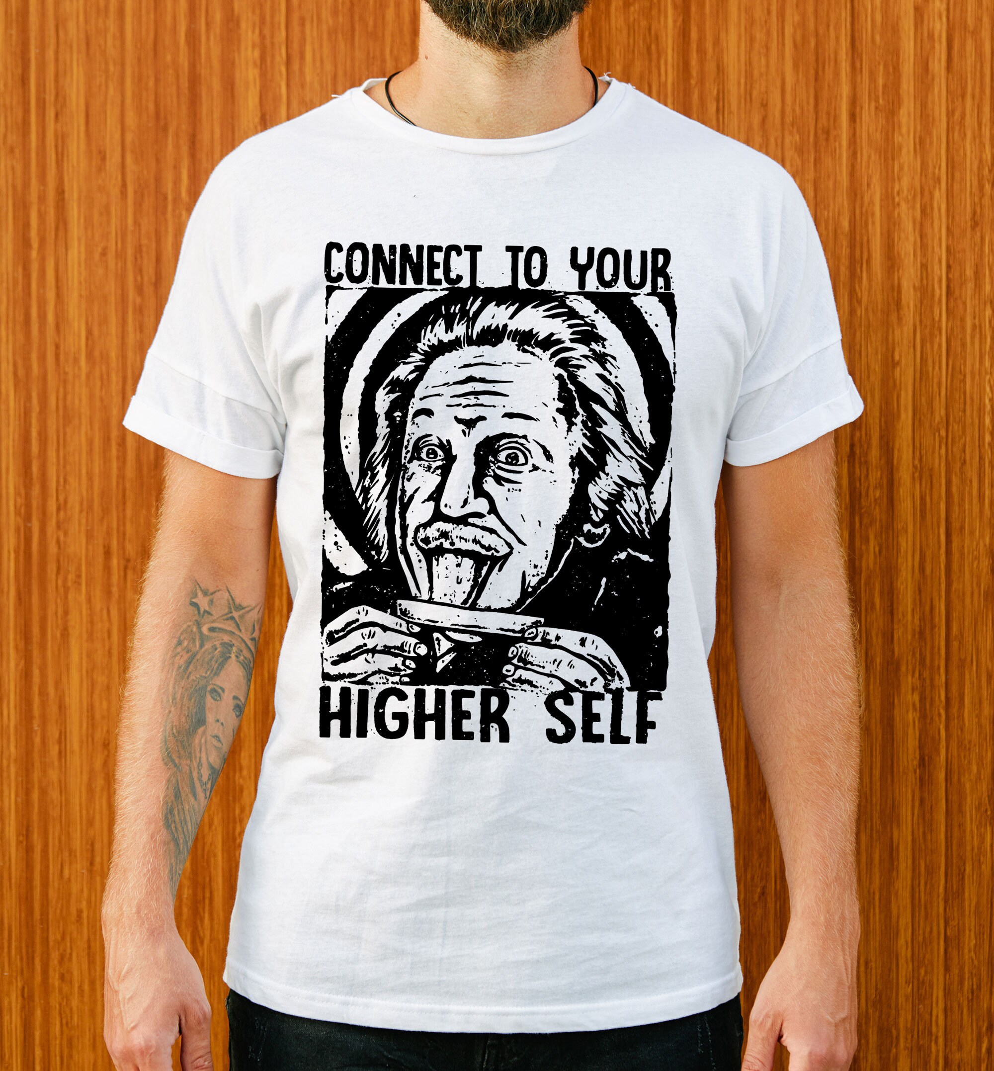 Albert Einstein Smoking Trippy