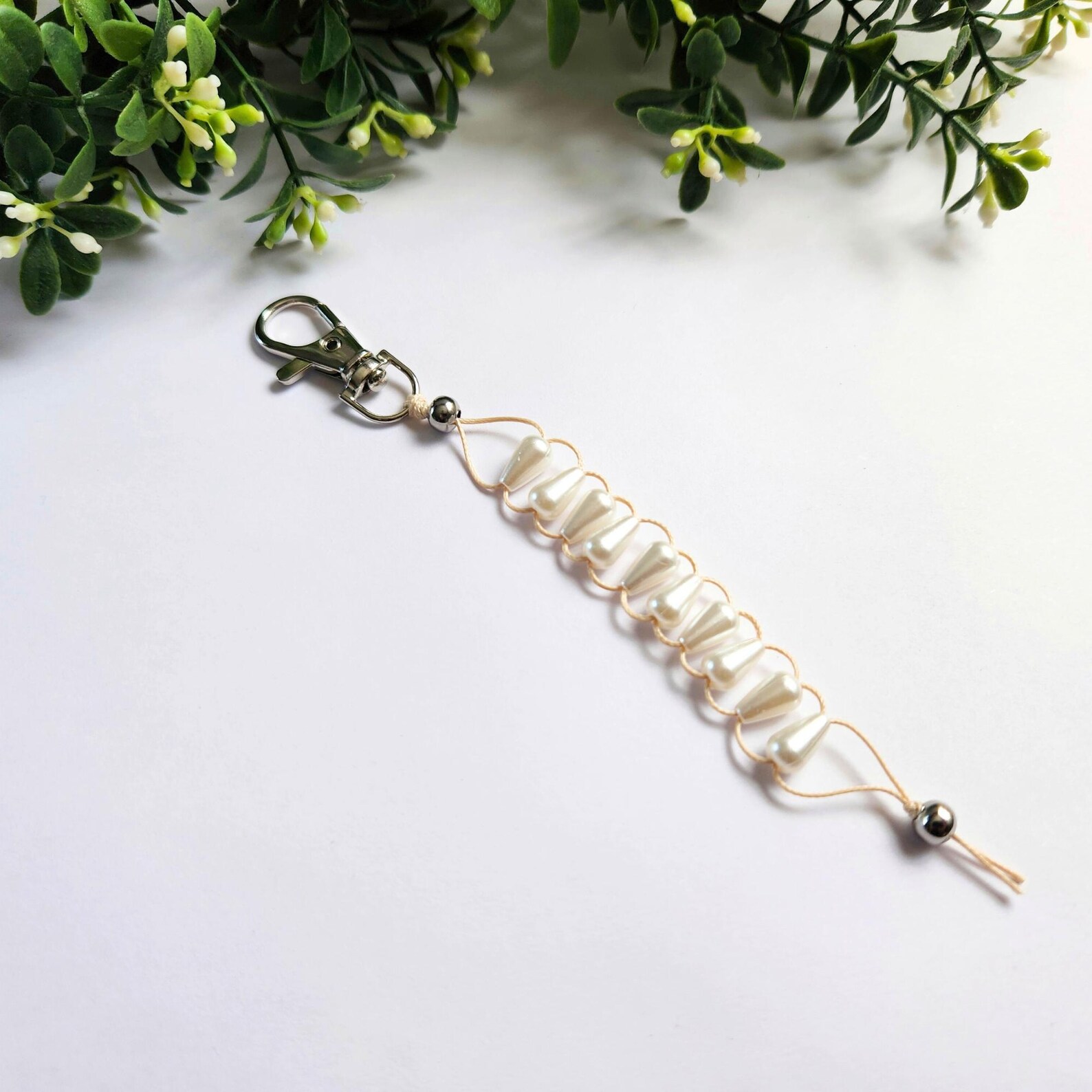 Fidget Keychain | Sliding Beads Keychain | Pearl Bead Sensory Accessory ...