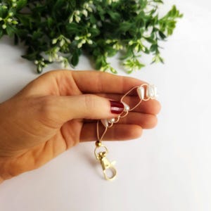 Fidget Keychain | Sliding Beads Keychain | Pearl Bead Sensory Accessory ...