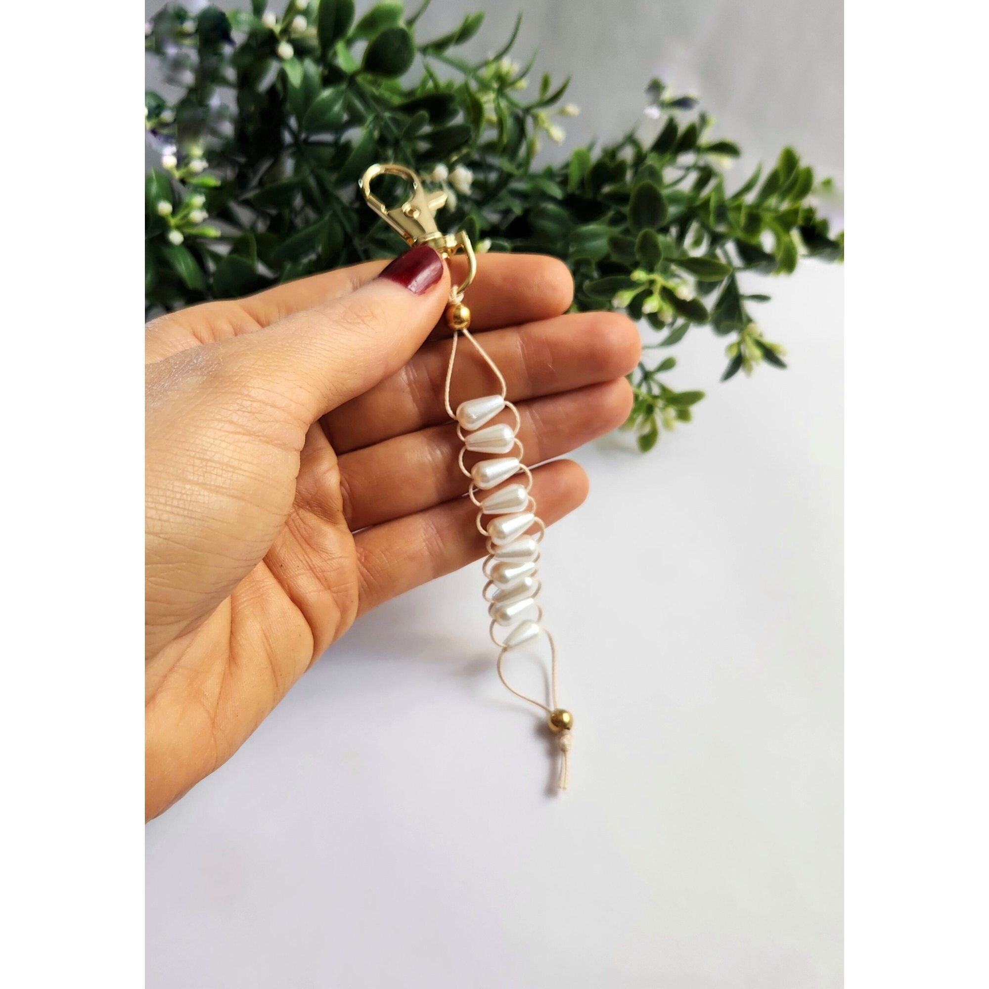 Fidget Keychain | Sliding Beads Keychain | Pearl Bead Sensory Accessory ...
