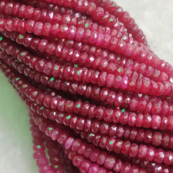 Natural Ruby Beads - Etsy