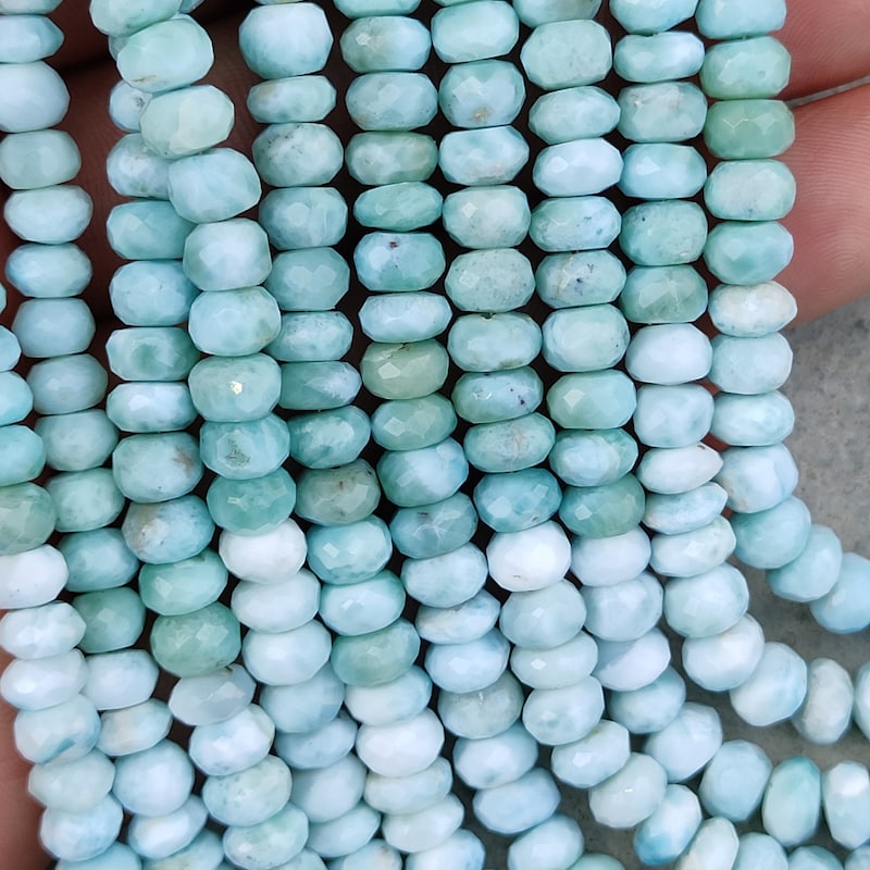 Faceted Larimar - Etsy