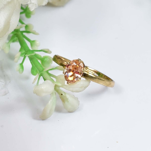 Padparadscha Sapphire Ring - Etsy