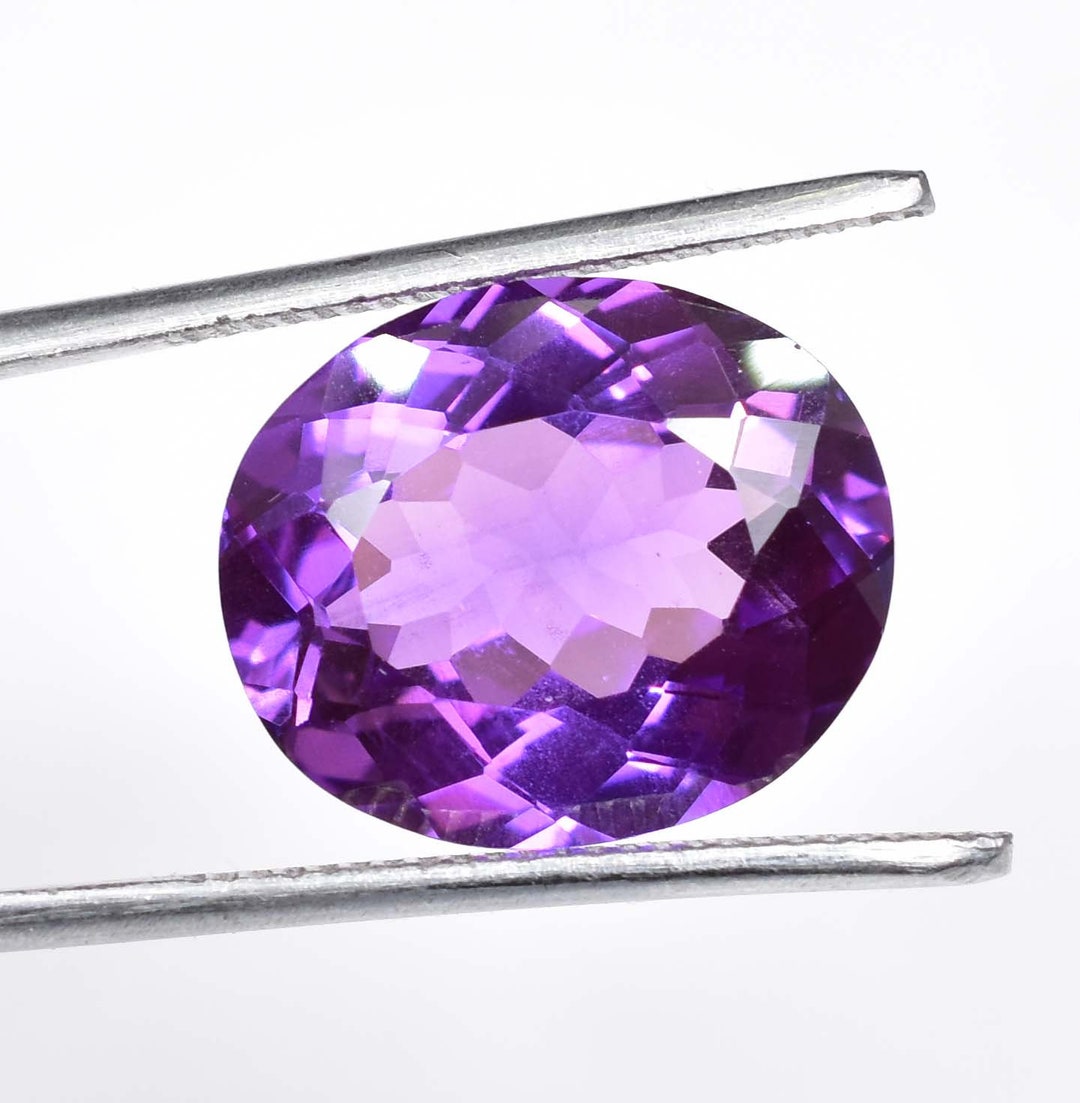 16 X 14 MM Flawless 13.60 Ct Triple Color Purple Blue and Pink Ceylon ...