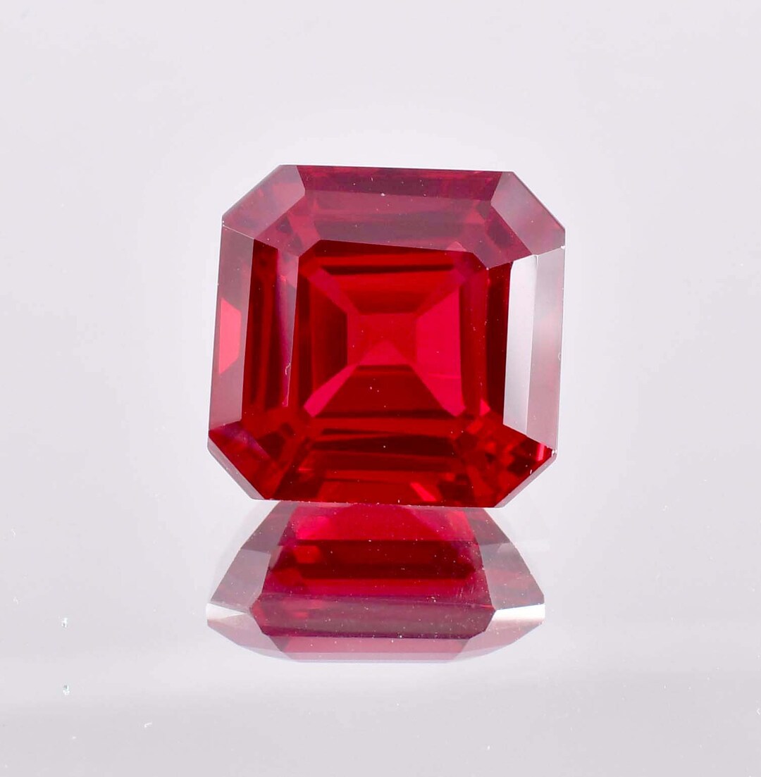 Loose Red Painite Very Rare Natural Perfect Asscher Cut Burmese Facet ...
