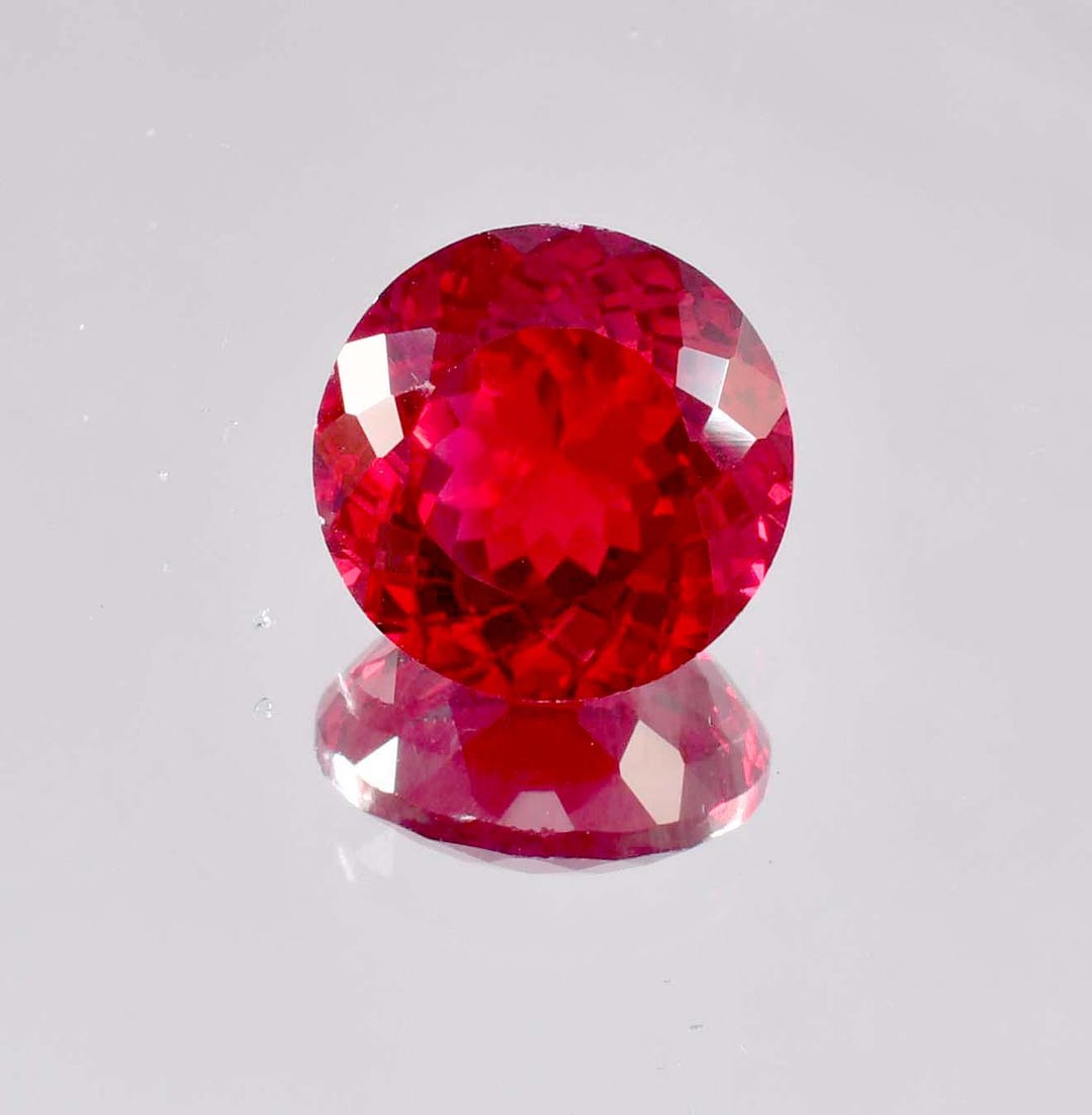 Loose Red Painite Very Rare Natural Perfect Round Cut Burmese Facet GIT ...