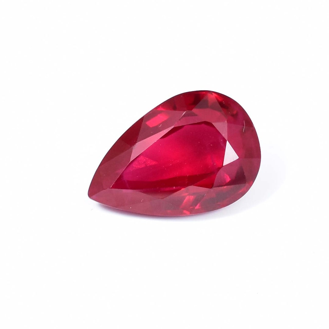 20 X 14 MM AAA+ 19.70 Ct Very Rare Natural Red Painite Pear Cut Burmese ...