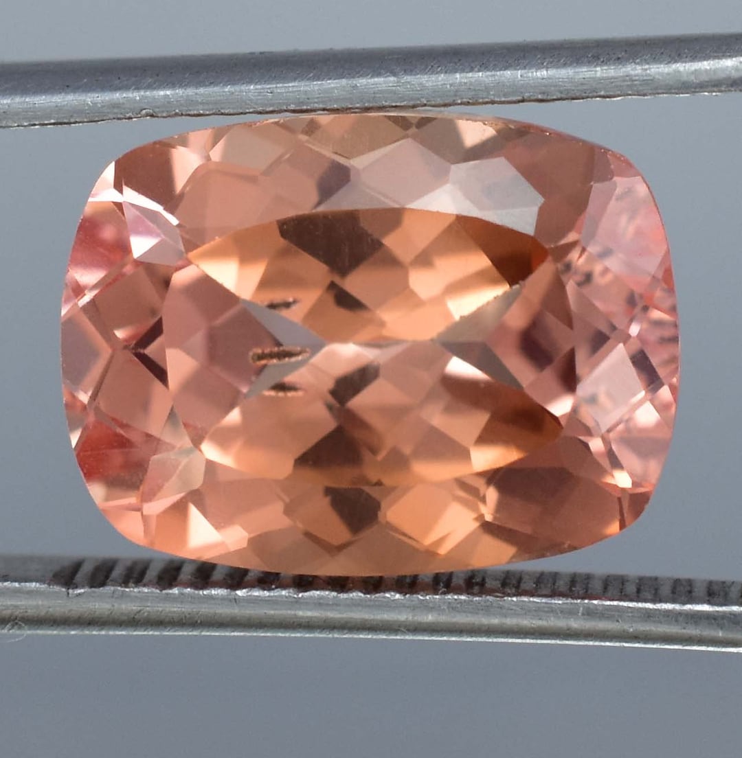 14 X 11 MM Flawless Natural Imperial Topaz 10.75 Ct Perfect Cushion Cut Loose Gemstone GIT ...